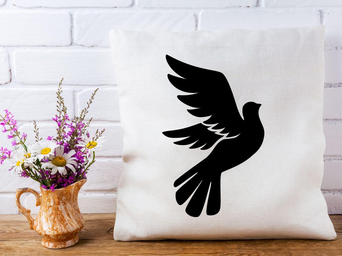 Pigeon SVG Silhouette, Dove Svg, Dove Silhouette, Bird Silhouette ...