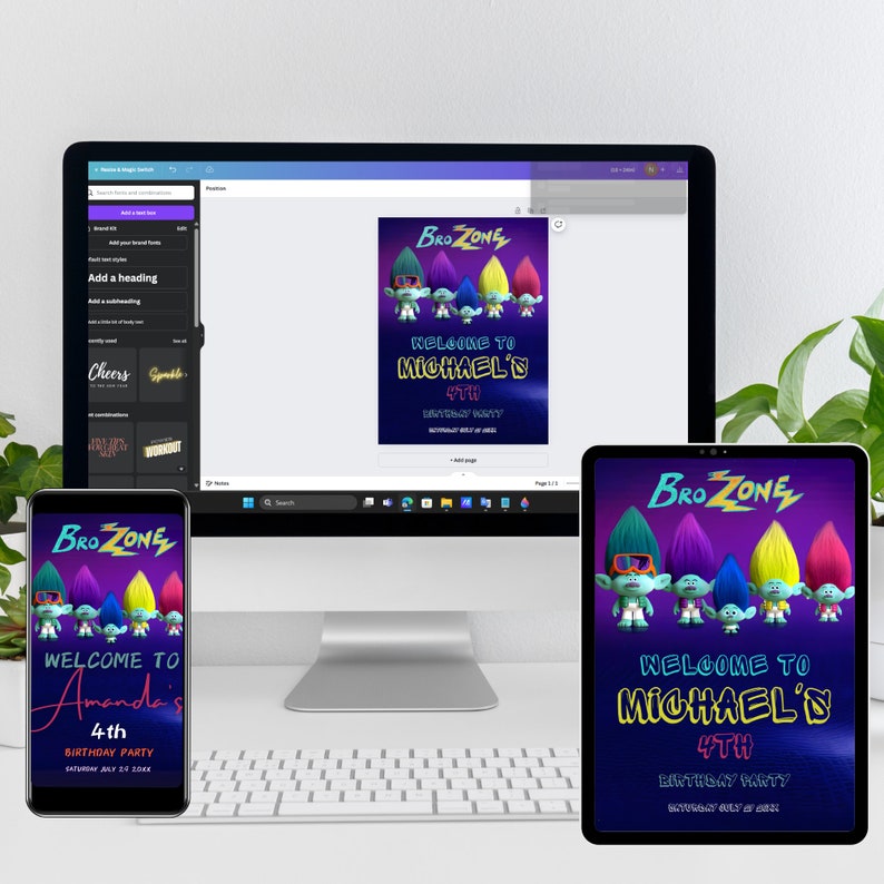 Bro Zone Welcome Sign Template, INSTANT DOWNLOAD, Editable and ...