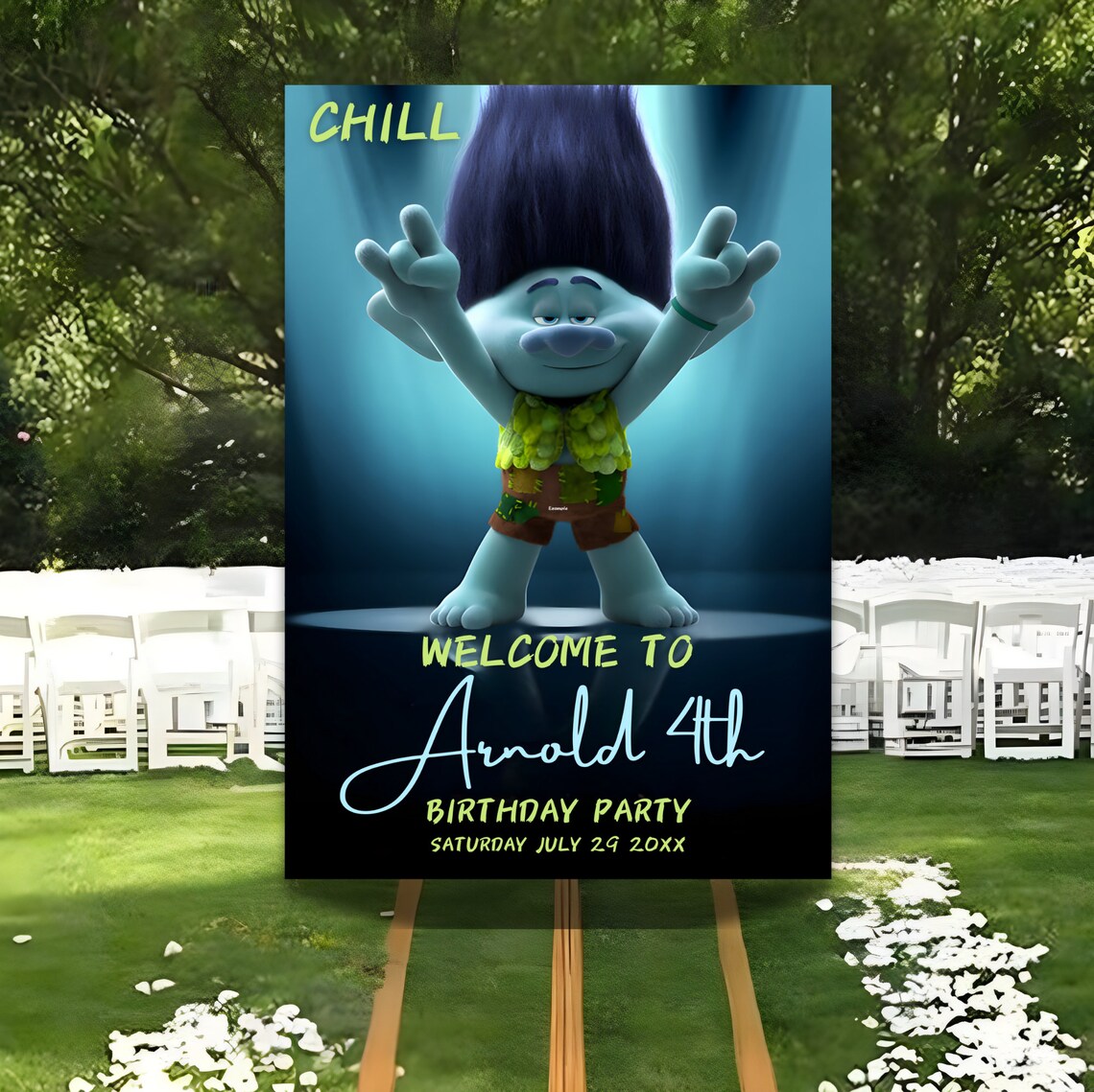 Trolls Welcome Sign Template, INSTANT DOWNLOAD, Editable and Printable ...