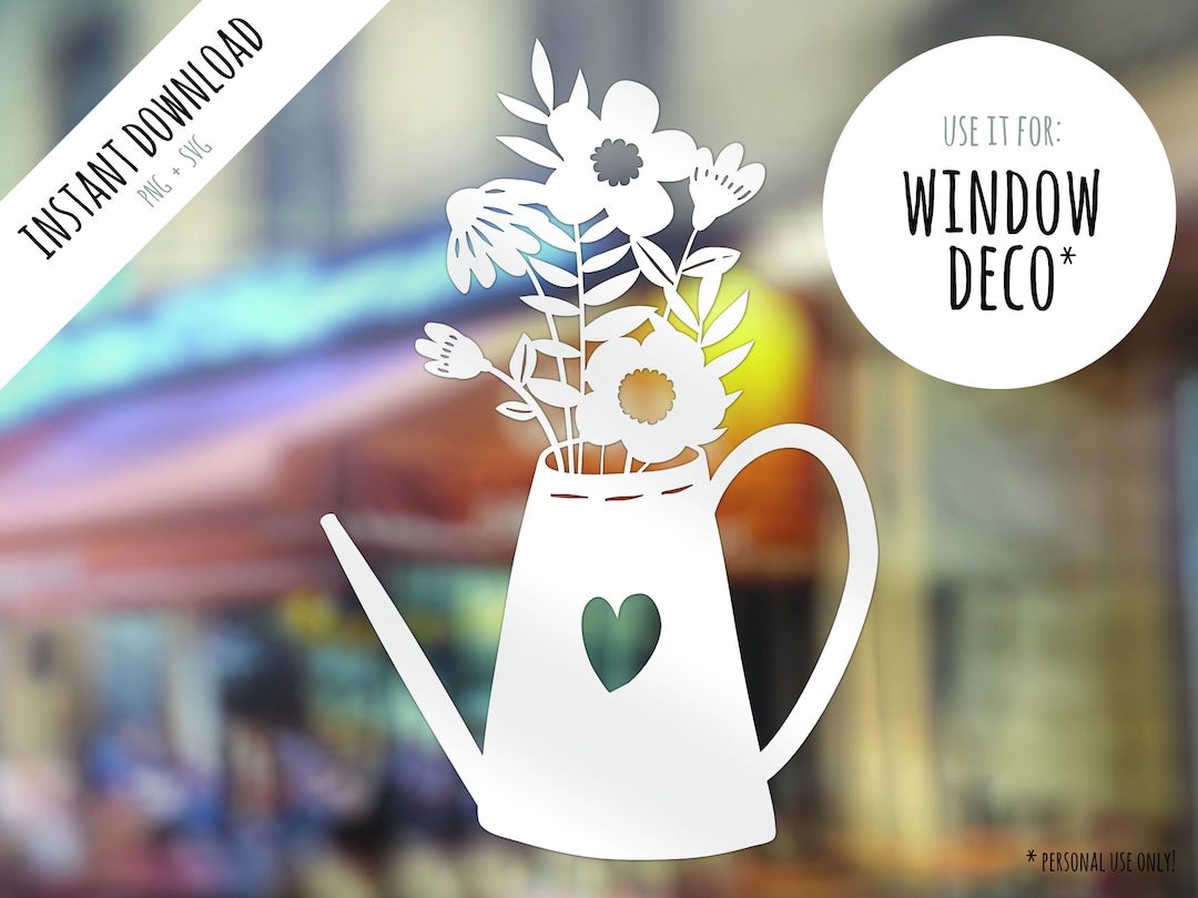 Flower Pot: Illustration, Print and Plotter File (SVG + PNG) for Paper ...