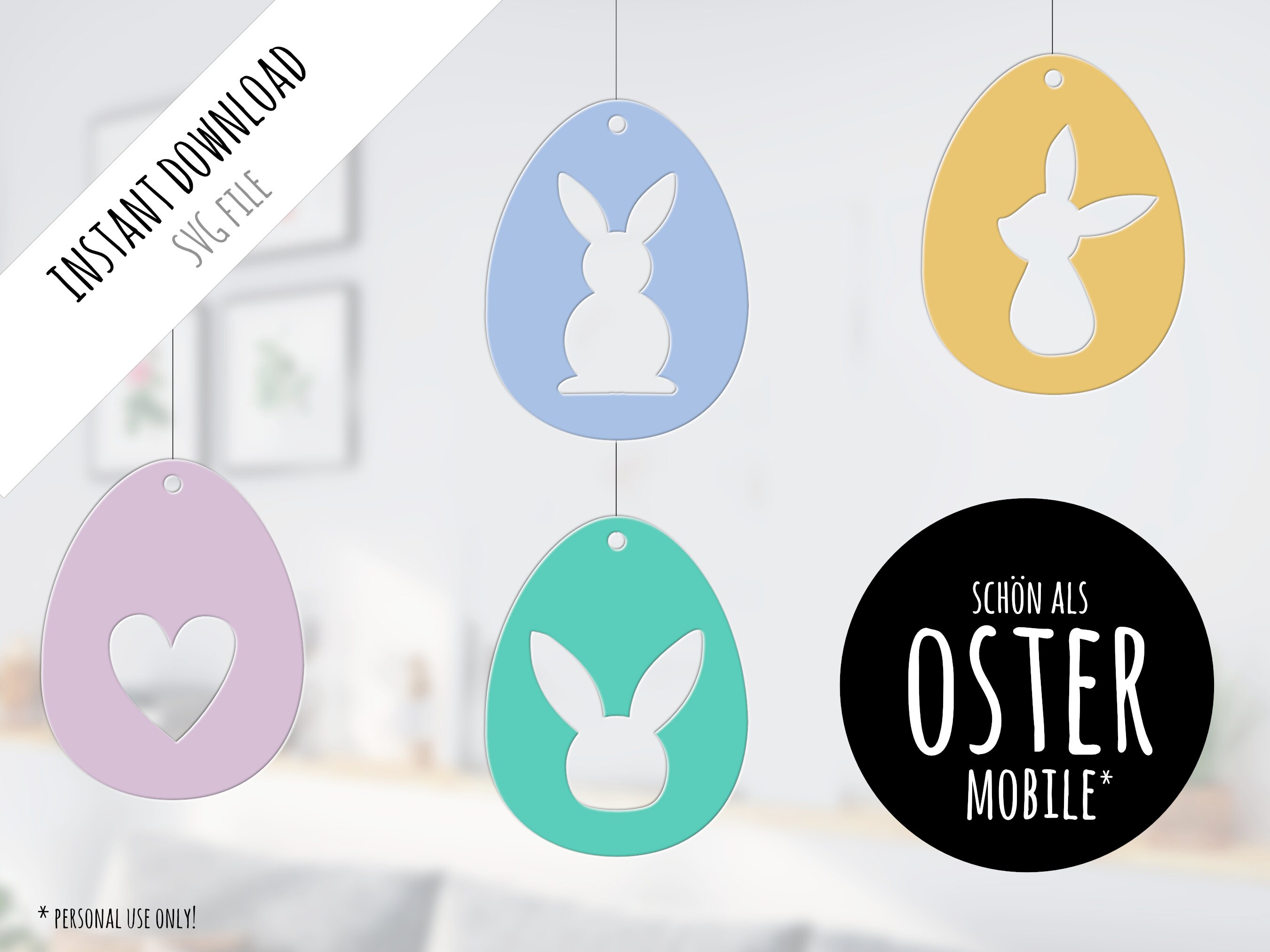 Plotter File | Easter Bunny - SVG File - Easter, Flowers, Spring ...
