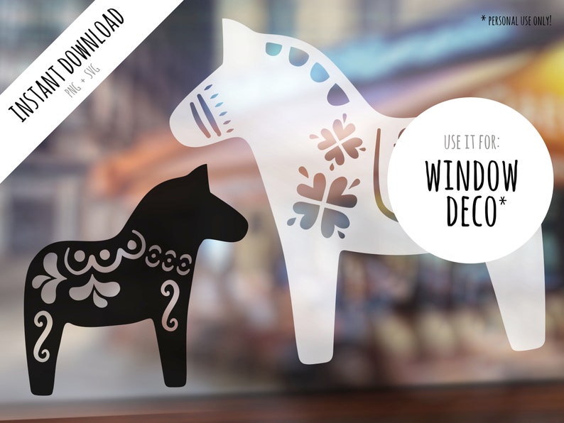 DALA HORSE: Print, Plotter and Laser Cut File (-.svg + .png) for Paper ...