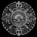 Digital Print mayan Symbol for Clothing and Souvenirs and Wall Printing ...
