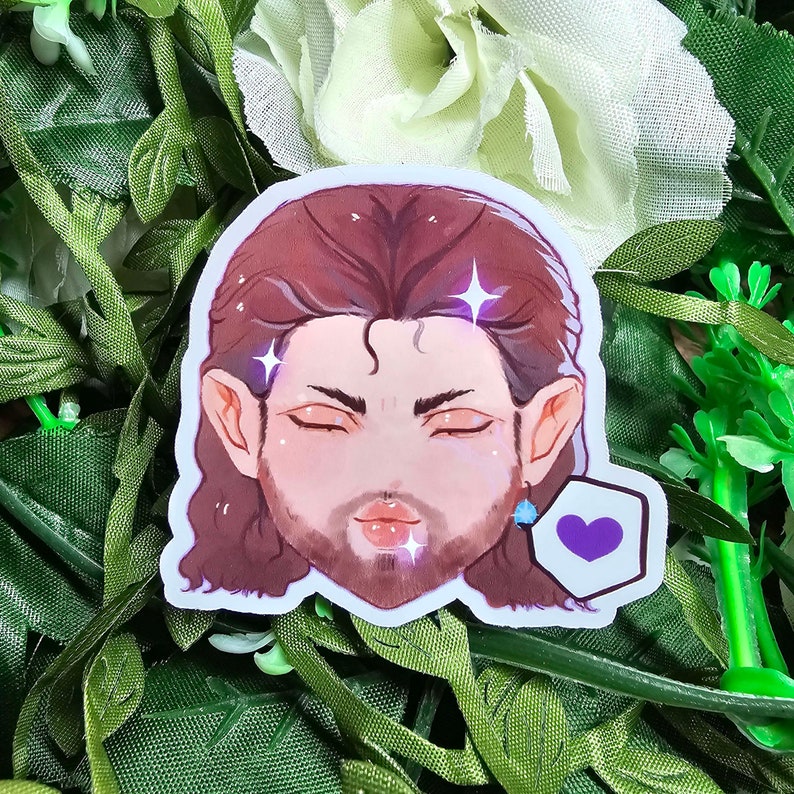 Baldurs Gate 3 Companion Kissing Faces Vinyl Sticker, Astarion, Karlach ...