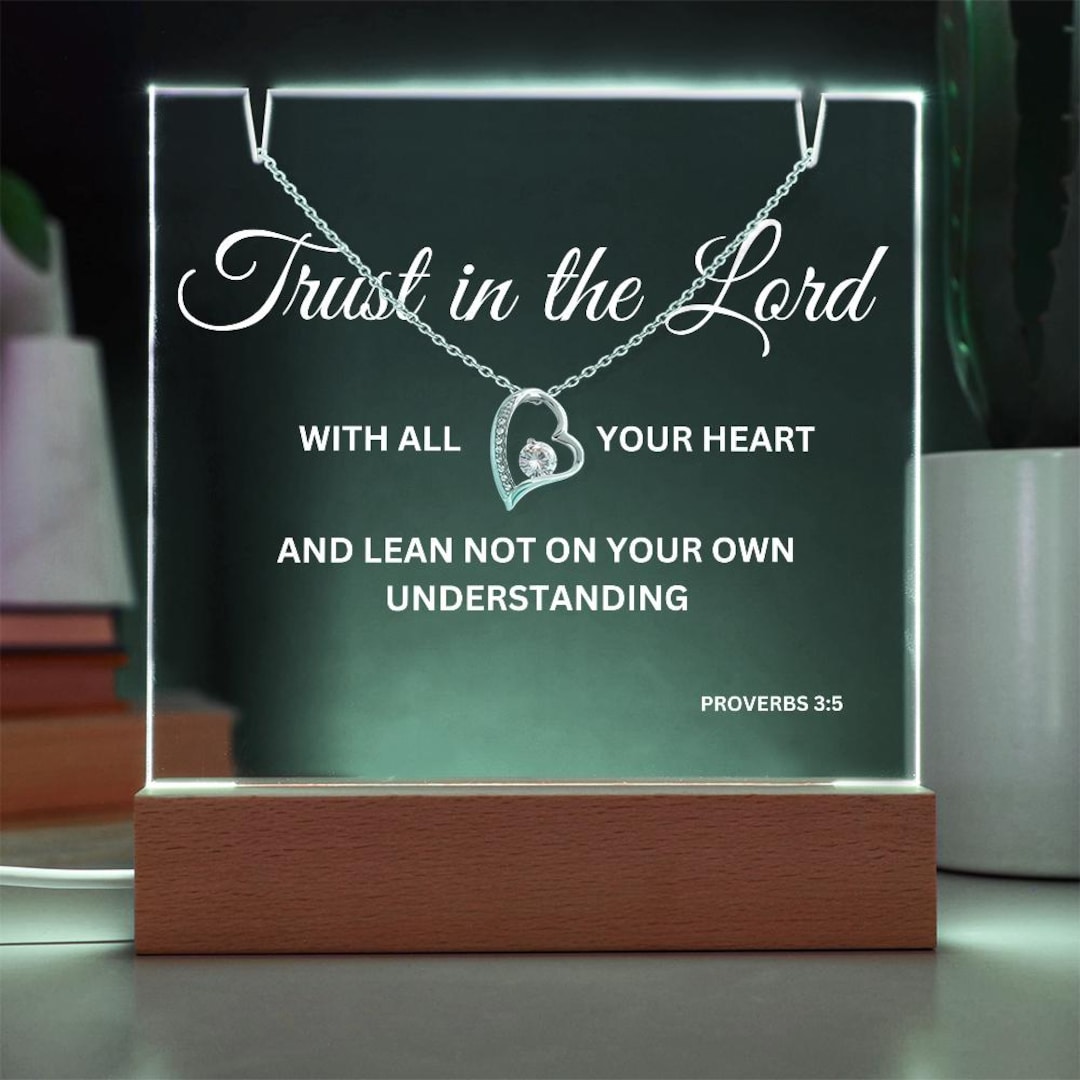 Bible Verse LED Light • Christian Home Décor • Christian Led Light ...