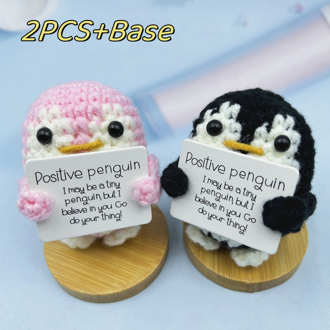 Crochet Penguin Amigurumi, Crocheted Positive Penguin,a Little Penguin ...
