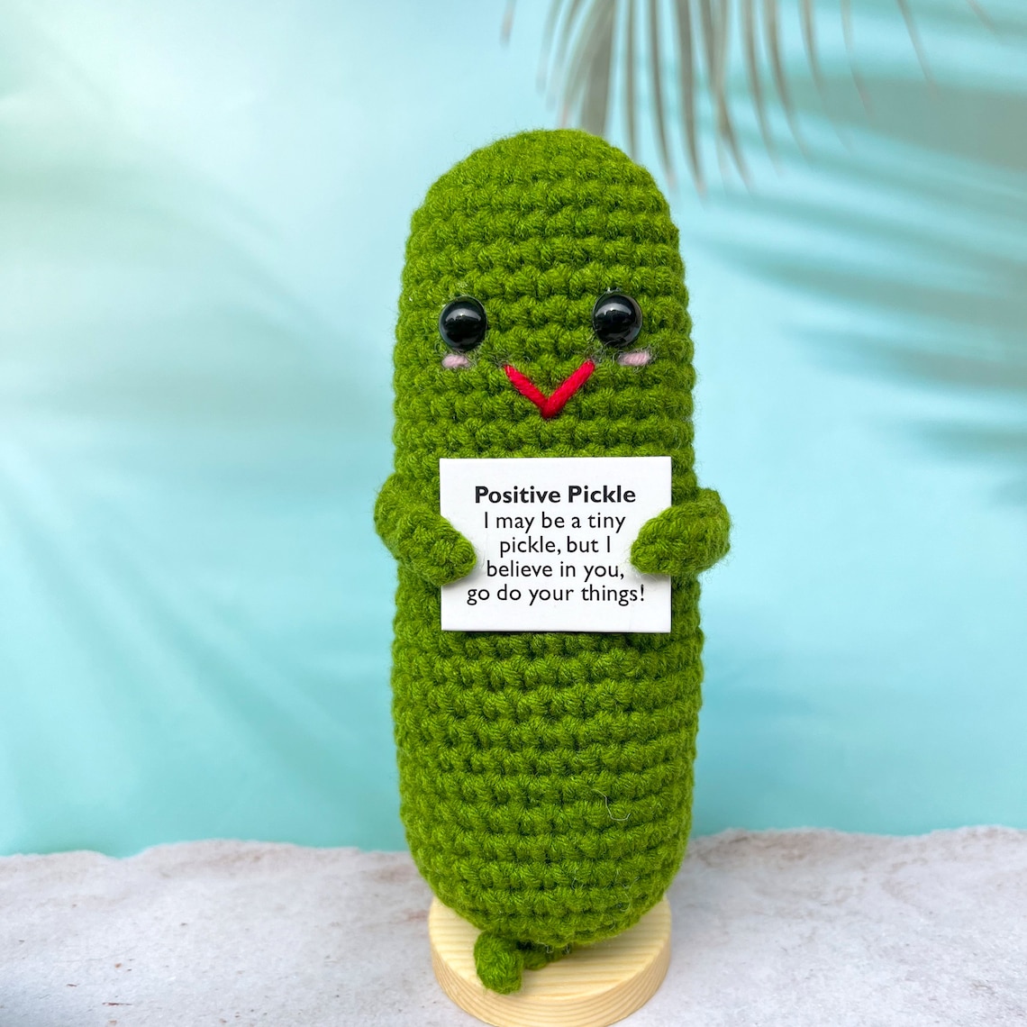 Big Size Crochet Emotional Support Pickle/positive Pickle/big Fan ...