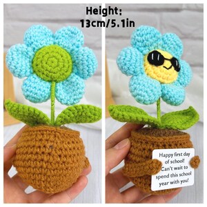 Cute 3PCS Crochet Sunglasses Smiley Sunflower/daisy Flowers,thank You ...