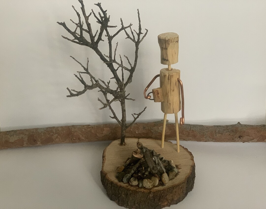 Handcrafted Log Art Timber Figurine Art Tree Stump - Etsy