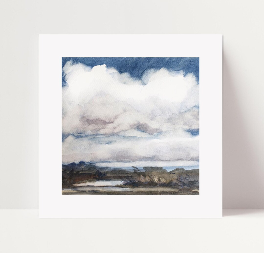 Solace - Hand Painted Watercolor Painting 12 X 12 Inches Original ...