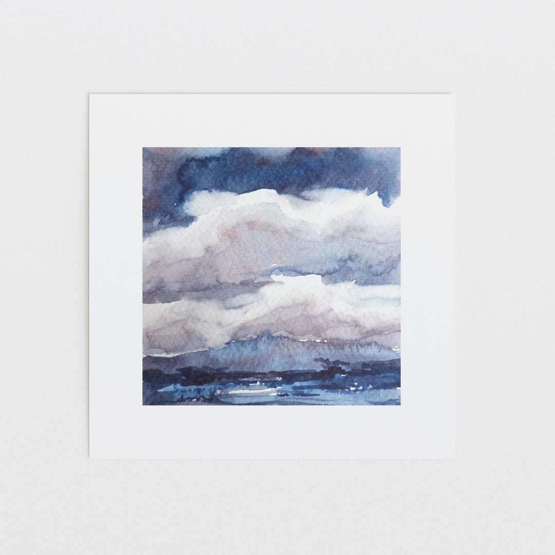 Lullaby - Hand Painted Watercolor Painting 6 X 6 Inches Handmade ...