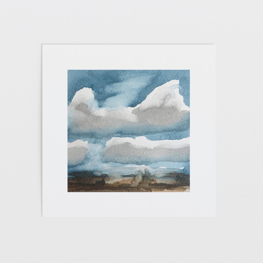 Ethereal Hand Painted Watercolor Painting 6 X 6 Inches Bridesmaid Gift ...
