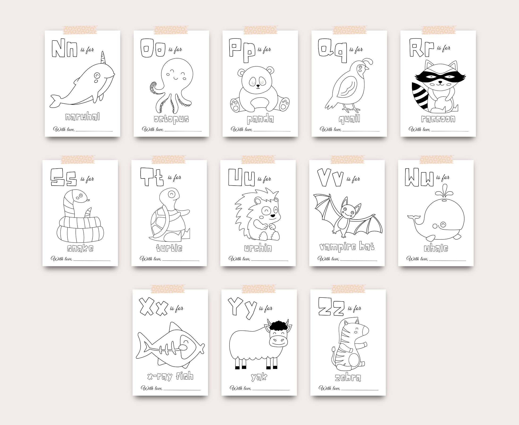 Baby's First ABC Book Baby Shower Dragon, Animals Coloring Page ...