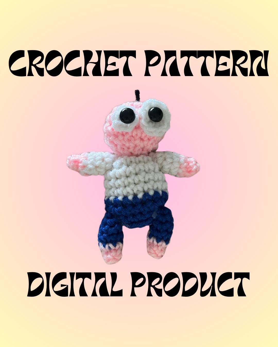 Crochet Pattern for Cartoon Character - Etsy