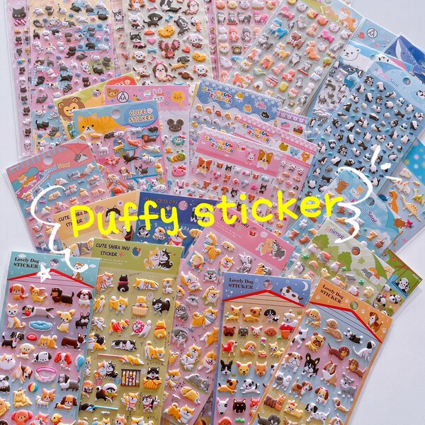 Puffy Stickers - Etsy