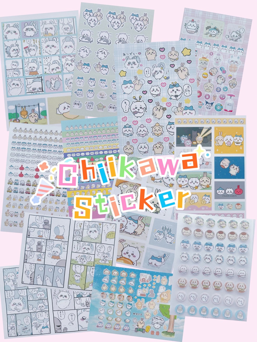Chiikawa Kawaii Sticker Chiikawa Figure - Etsy