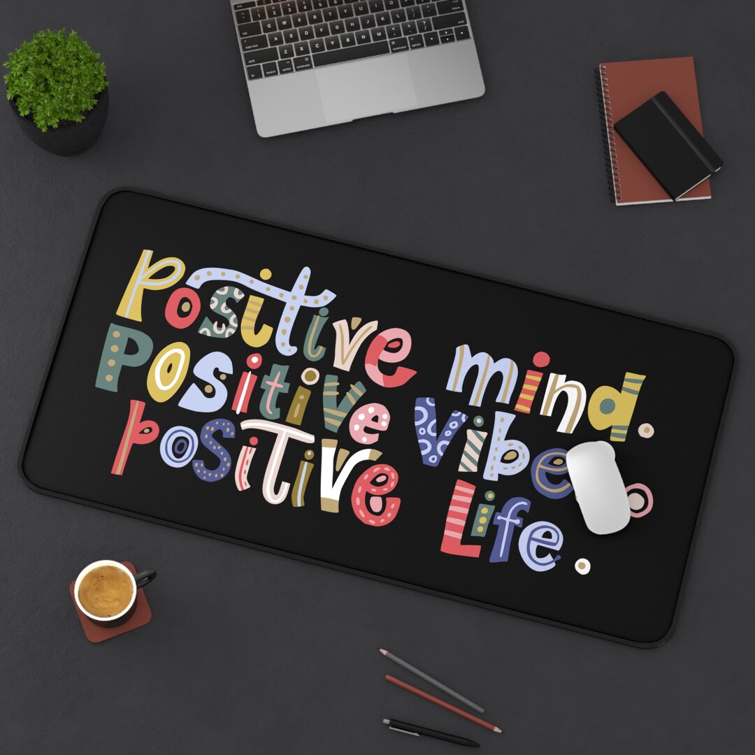 Positive Affirmation Desk Mat Workstation Desk Mat Home Office ...