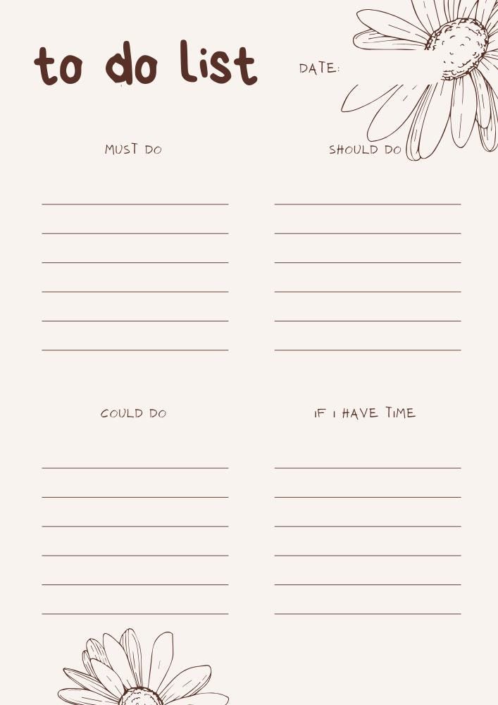 To-do List Printable - Etsy
