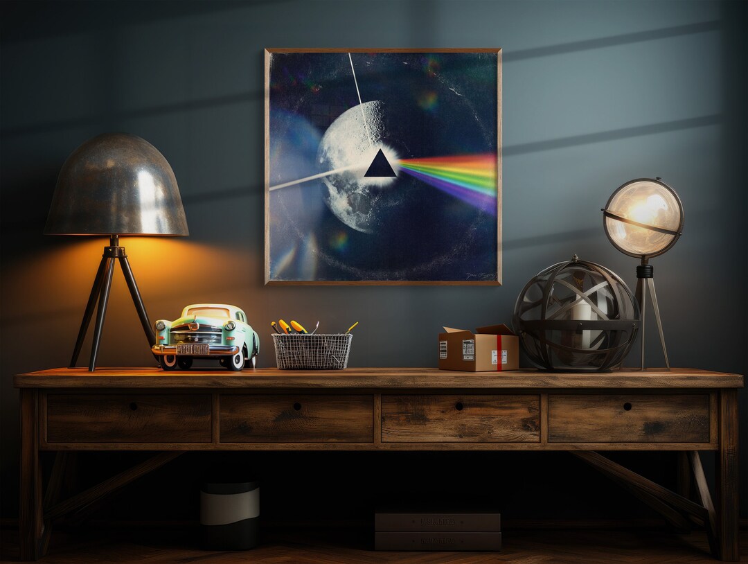 The Dark Side Vintage Record Sleeve Design. Makes Great Wall - Etsy