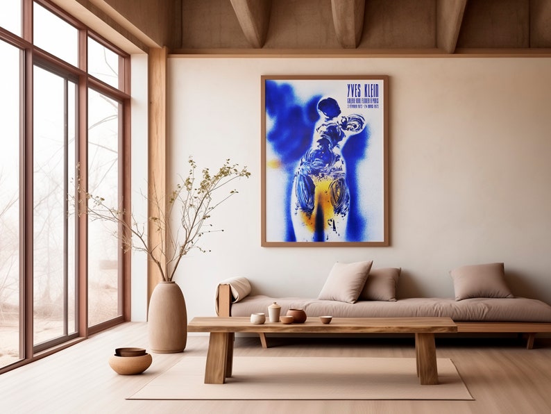 Vintage Exhibition Yves Klein 1973 Poster - Digital Download Art Print ...