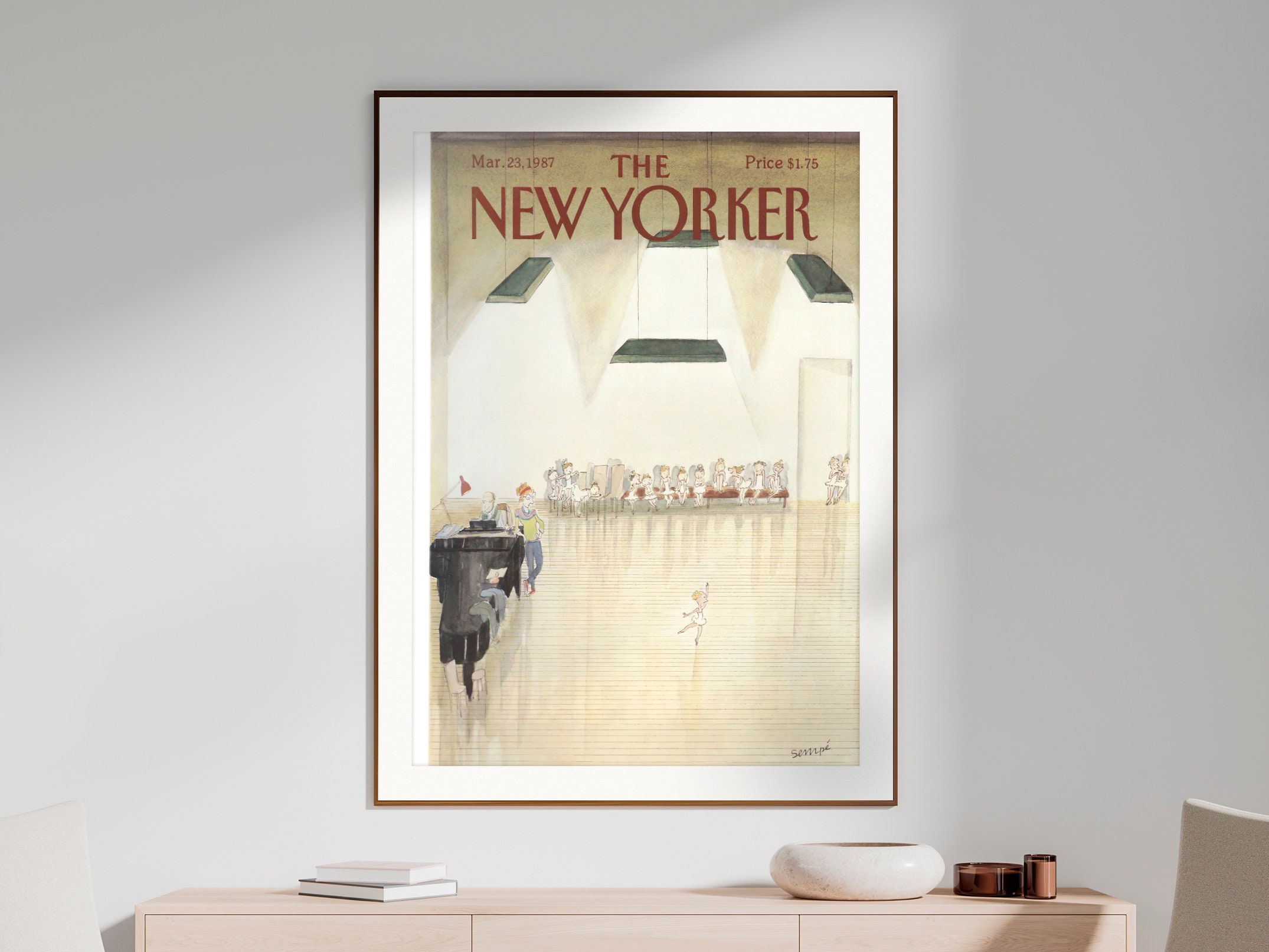 Vintage Mid Century Wall Art: Magazine Cover Poster March 23, 1987 ...