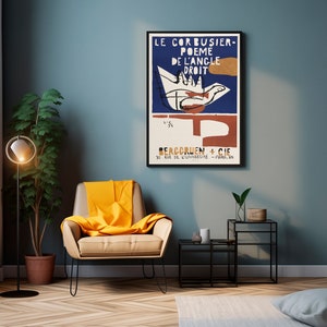 Museum Le Corbusier Poeme De L'angle Droit 1955 Poster - Avangard Retro ...