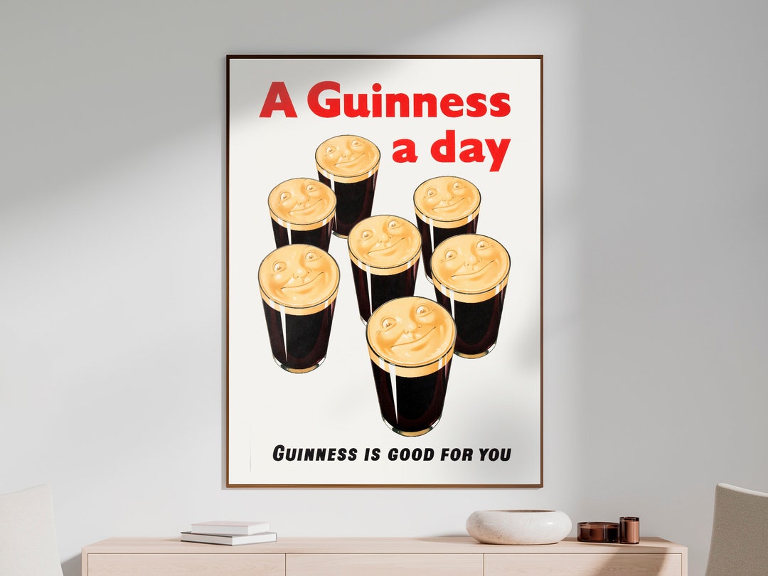 Original Beer Drink Poster - A Nostalgic Piece of Vintage Decor - Etsy