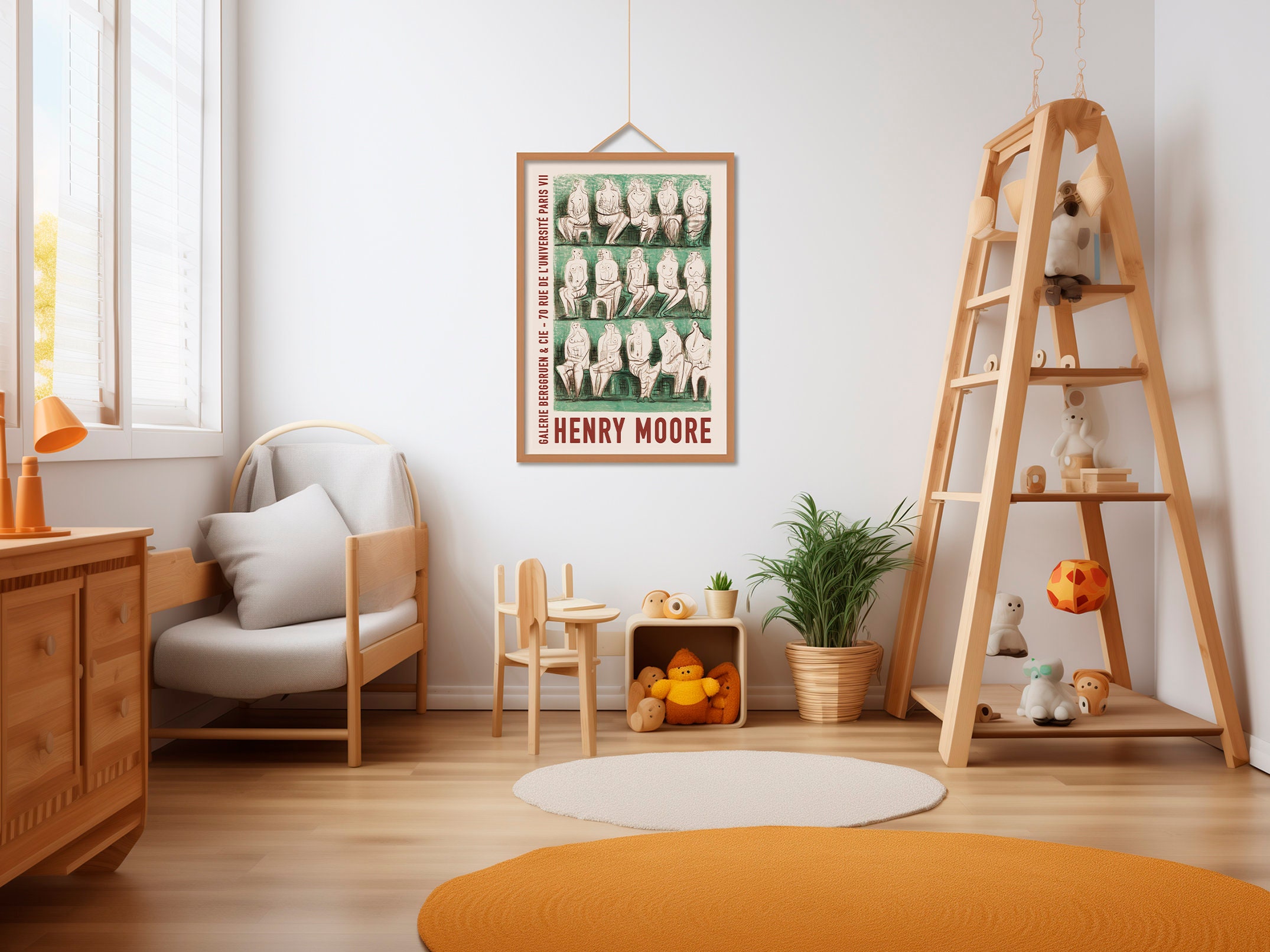 Vintage Museum Poster: Abstract Art Print Aesthetic Wall Art Digital ...