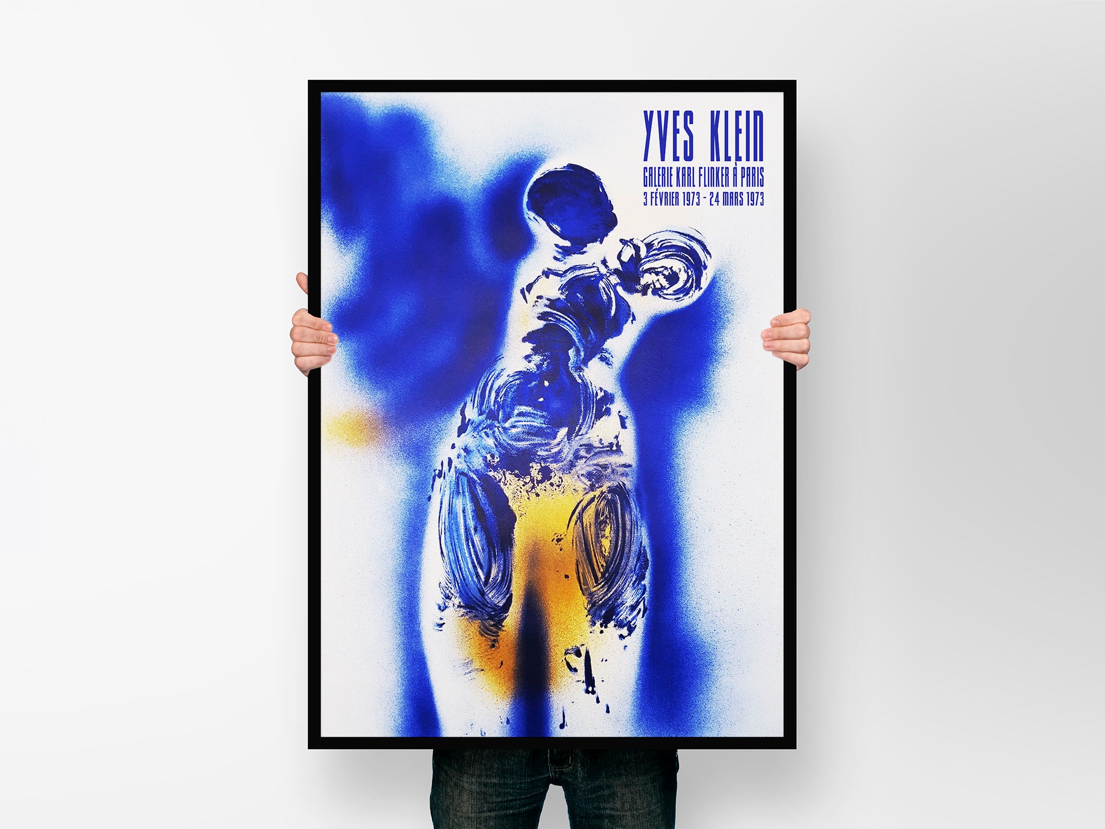 Vintage Exhibition Yves Klein 1973 Poster - Digital Download Art Print ...