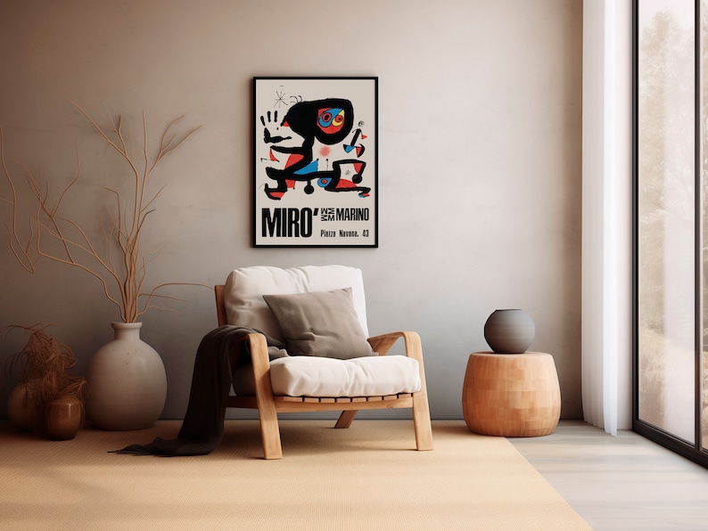 Museum Joan Miro UNESCO 1974 Poster - Digital Printable Art - Avangard ...