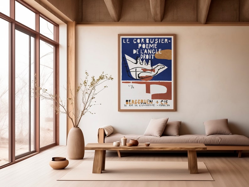 Museum Le Corbusier Poeme De L'angle Droit 1955 Poster - Avangard Retro ...