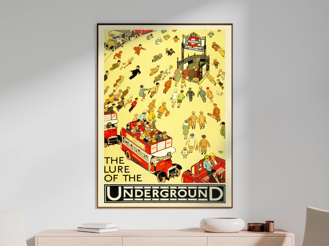 Vintage London Underground 1920s Poster - Digital Download - Retro ...