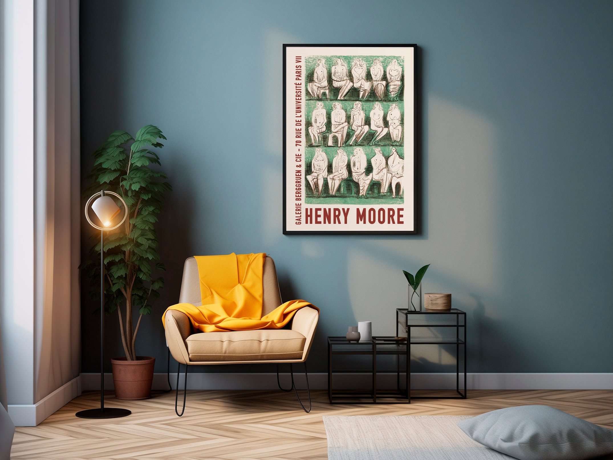 Vintage Museum Poster: Abstract Art Print Aesthetic Wall Art Digital ...