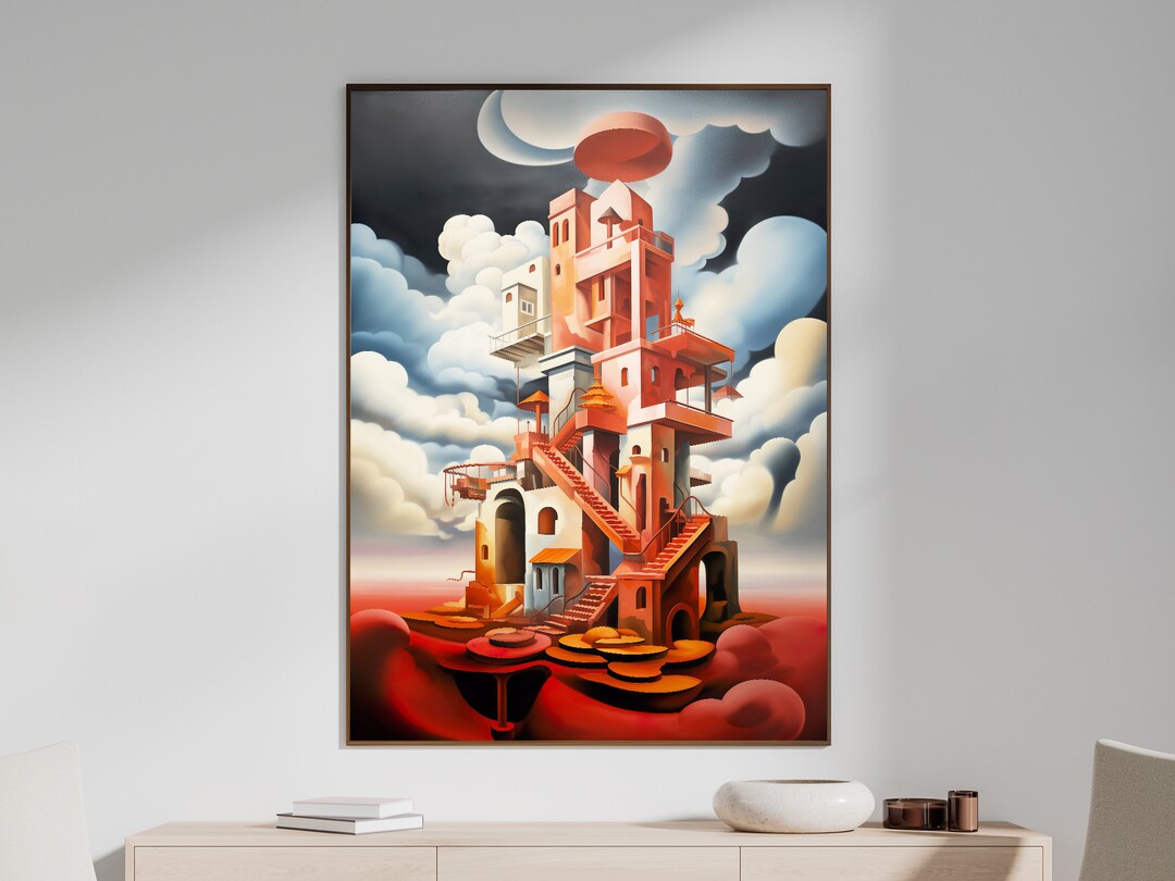 Fantasy Poster Absctract Psycho World Concept Wall Art, Instant ...