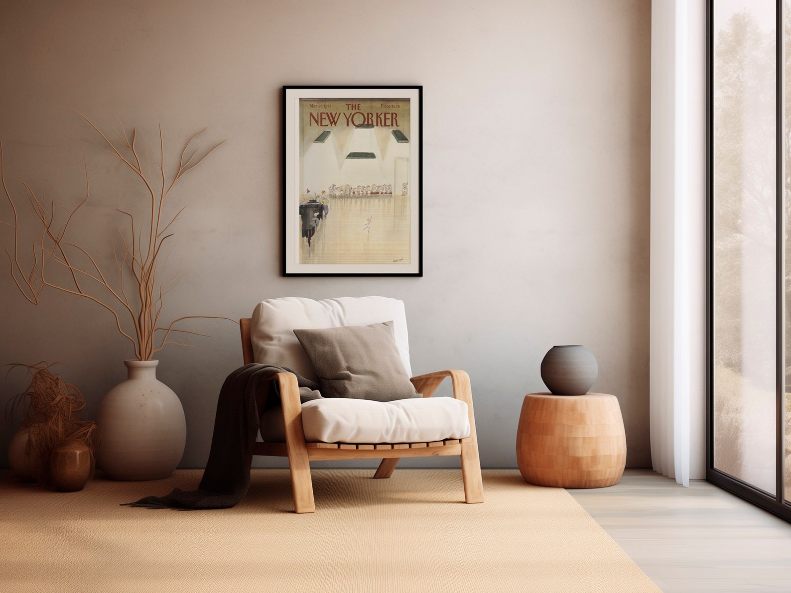 Vintage Mid Century Wall Art: Magazine Cover Poster March 23, 1987 ...