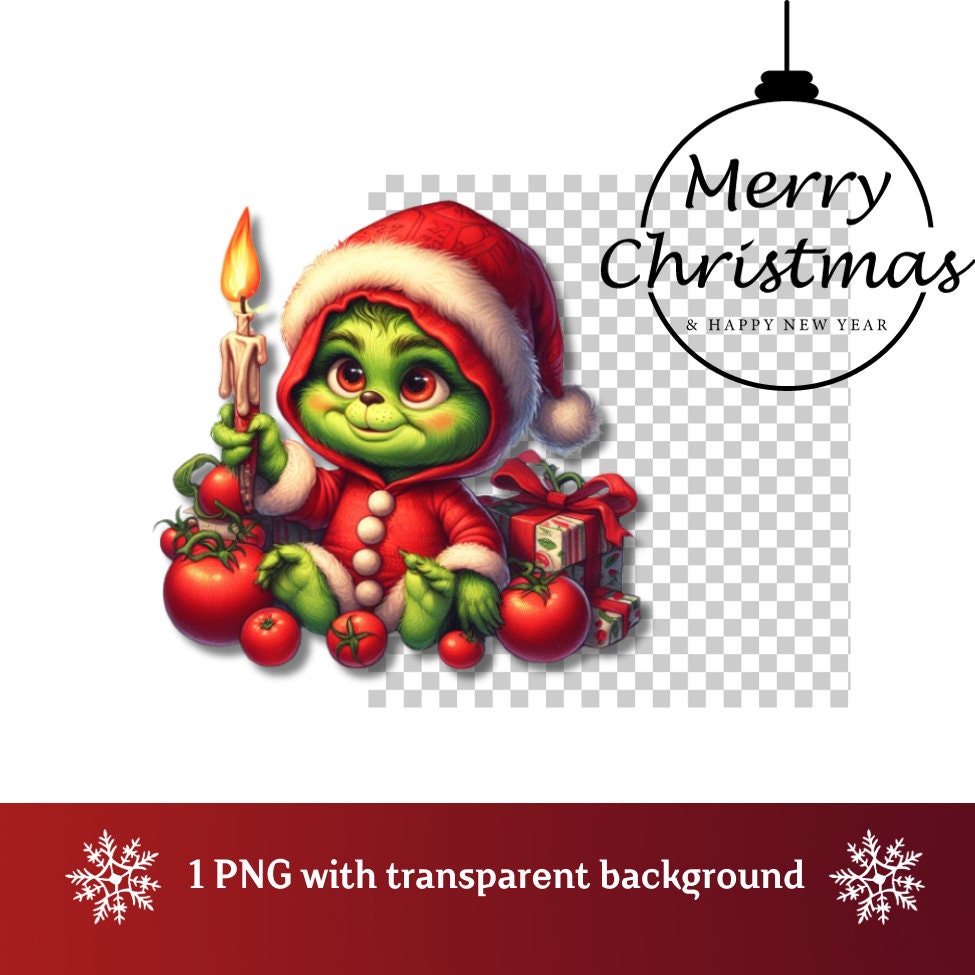 Baby Grinch, Grinch Clipart, Grinch Cirstmas Decorations, Grinch PNG ...