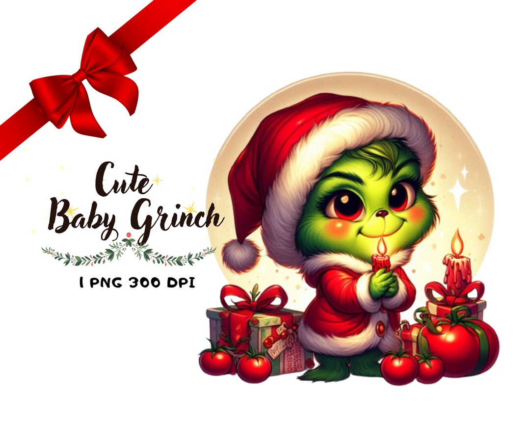 Baby Grinch 1950s Christmas Decorations Grinch Christmas - Etsy