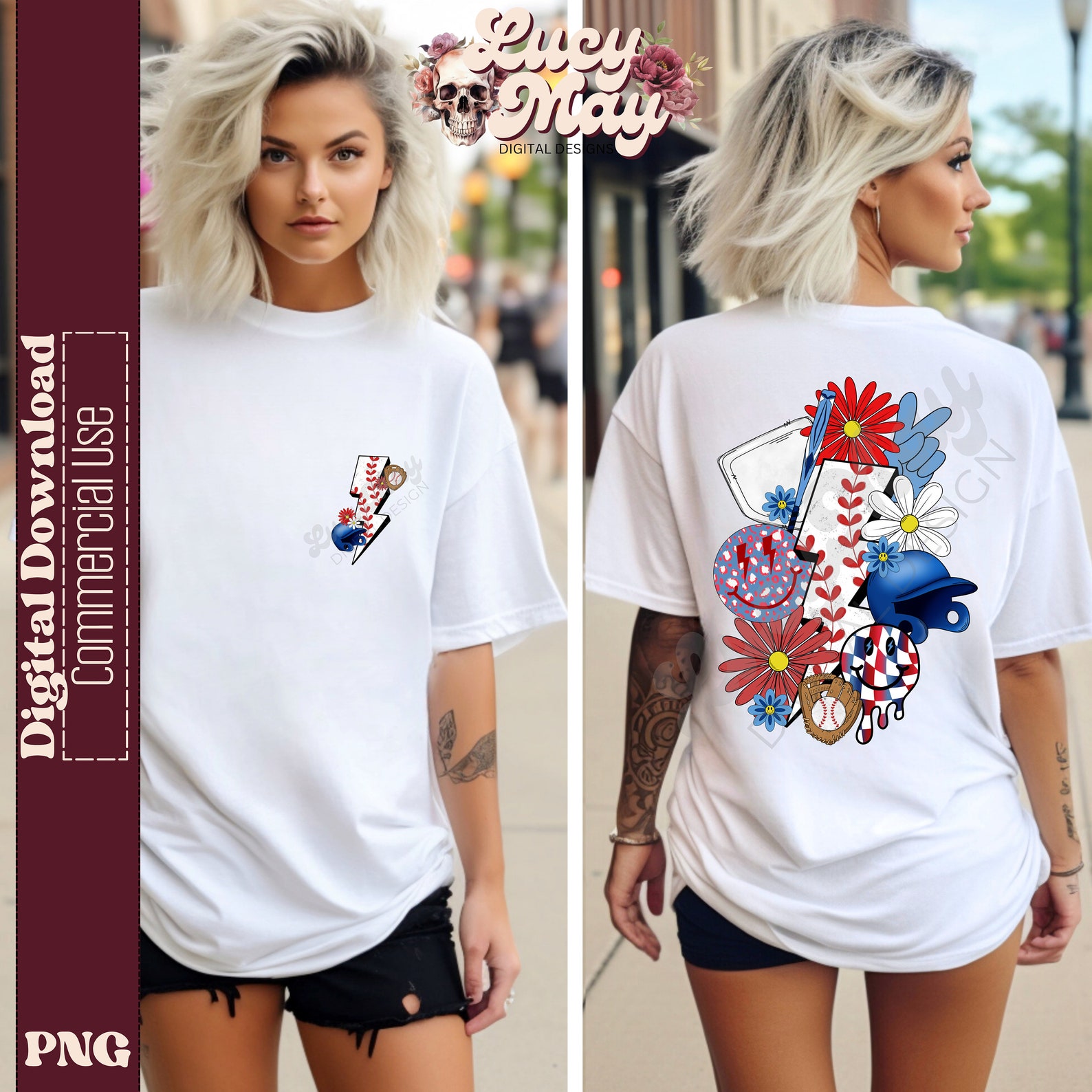 Baseball Lightning Bolt Png, Baseball Design, Matching Back and Pocket ...