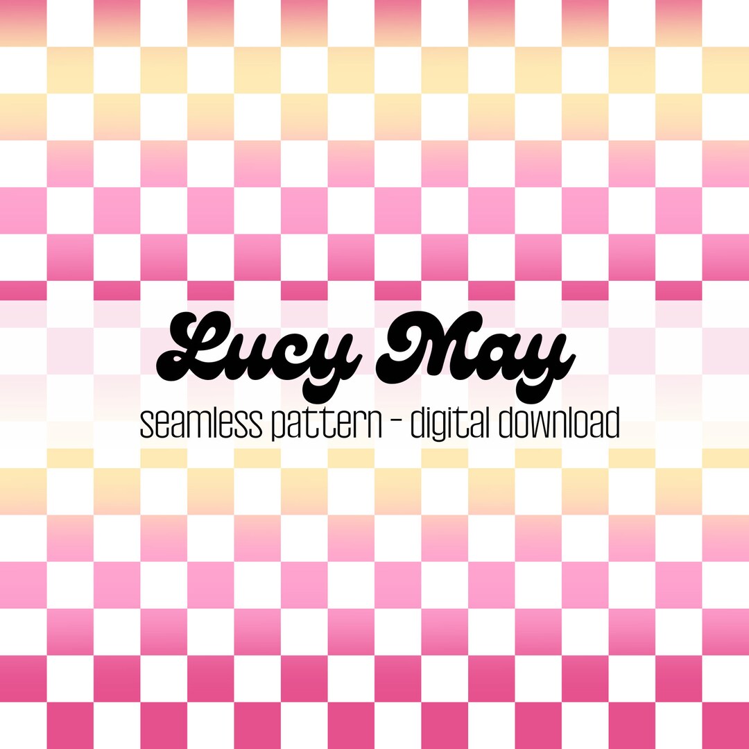 Pink Ombre Checker Print, Ombre Seamless Pattern, Spring Seamless ...