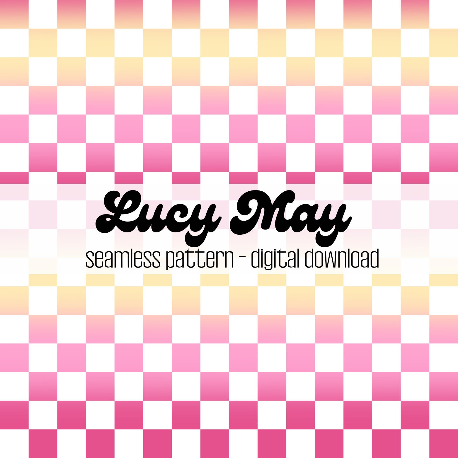 Pink Ombre Checker Print, Ombre Seamless Pattern, Spring Seamless ...