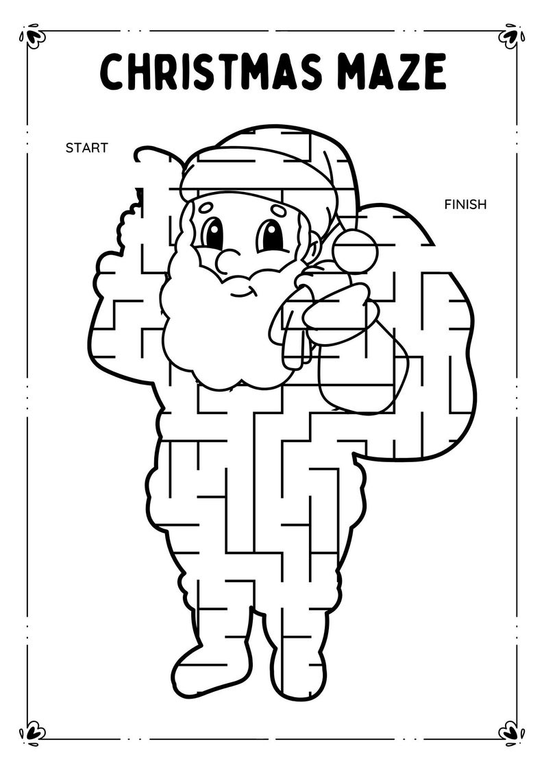 Christmas Color Haven Coloring Pages Worksheet Set - Etsy