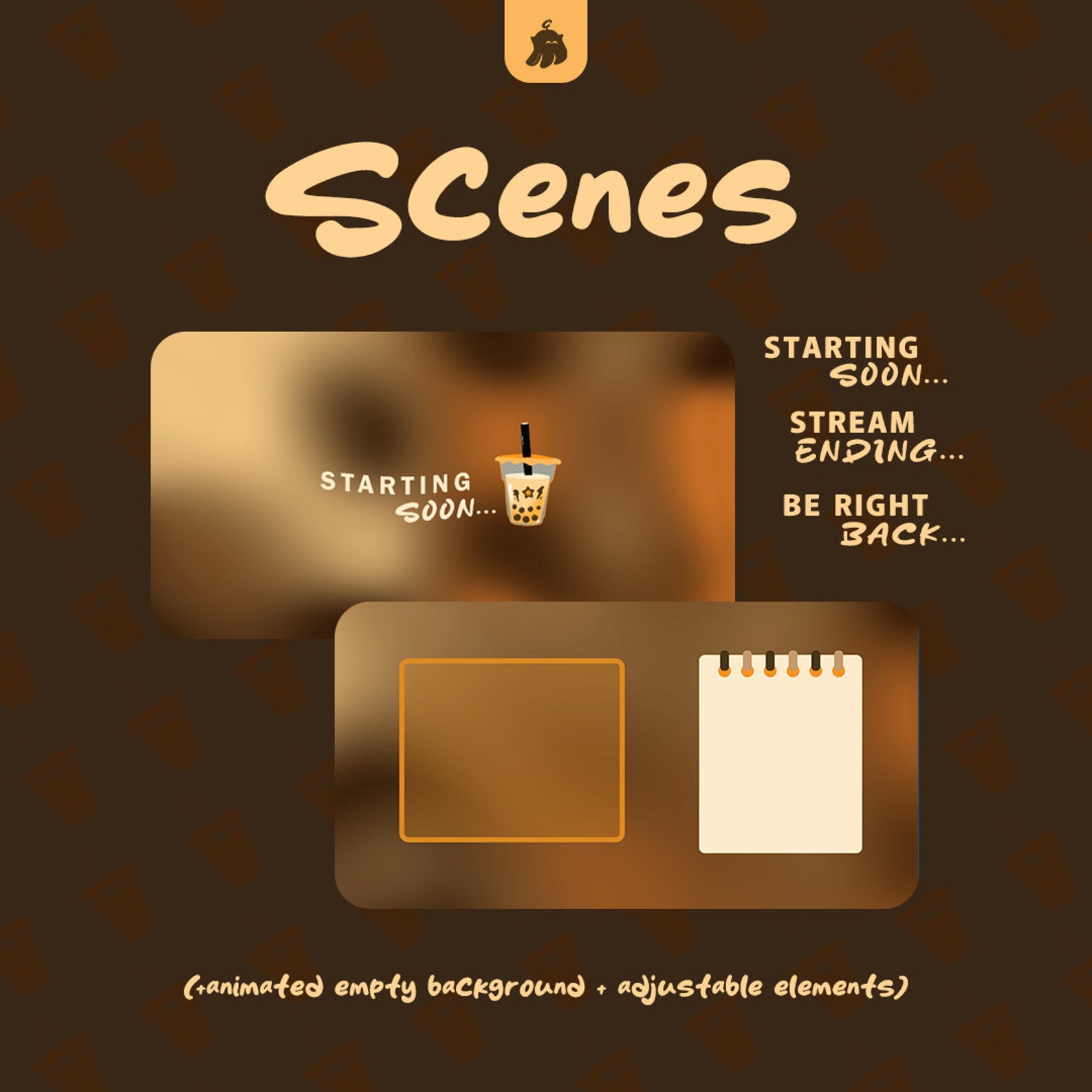 Boba Animated Overlay | Dessert Theme Overlay Pack - Bubble Tea ...