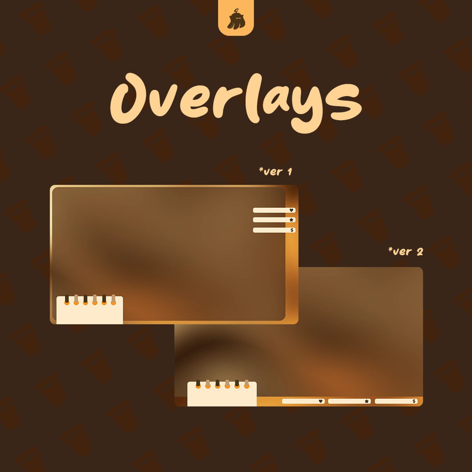 Boba Animated Overlay | Dessert Theme Overlay Pack - Bubble Tea ...