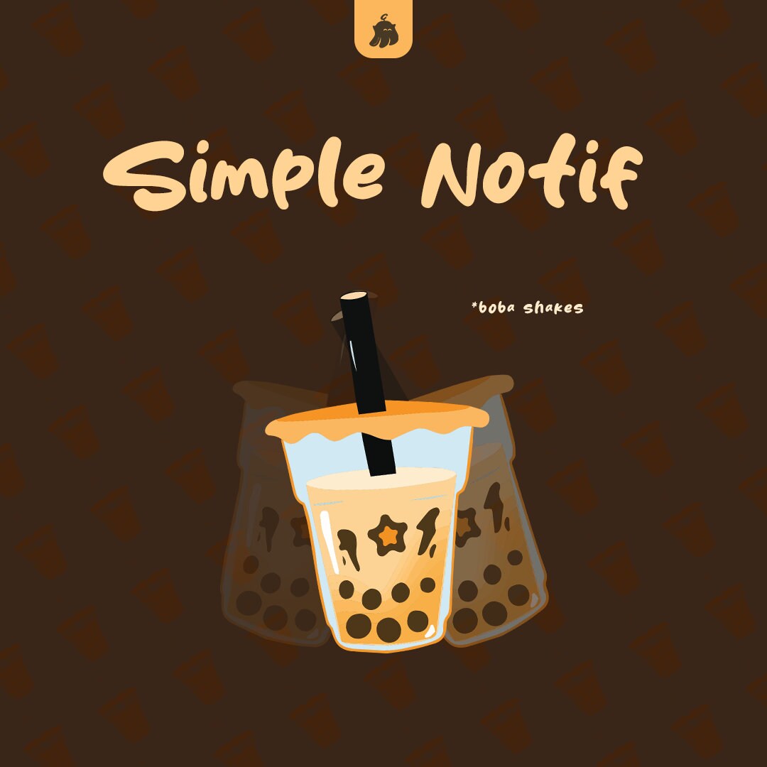 Boba Animated Overlay | Dessert Theme Overlay Pack - Bubble Tea ...