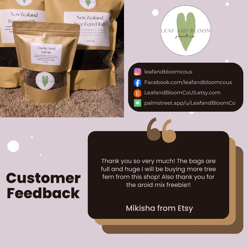 Premium Tree Fern Fiber Soil Mix for Hoyas, Aroids and Houseplants ...