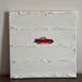 Original Minimalist Textured Art – Red Porsche on White Abstract Canvas ...
