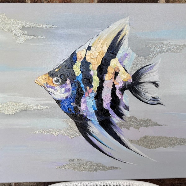Angelfish Painting - Etsy