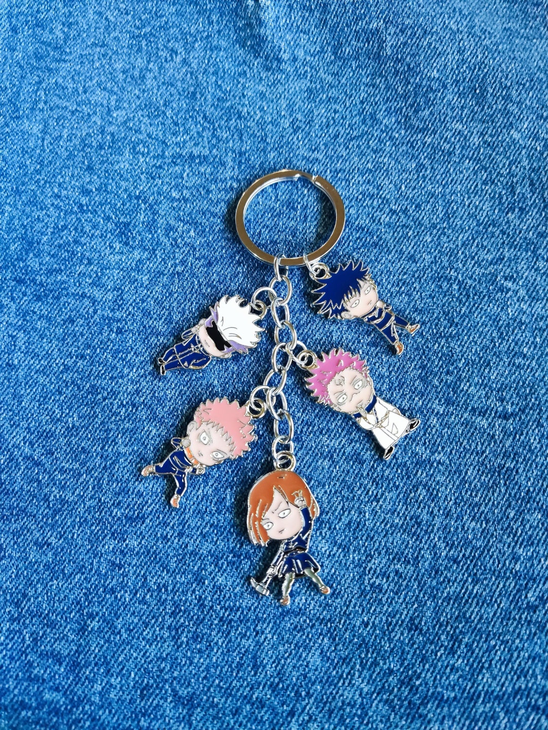 JJK Keychain Jujutsu Kaisen Inspired 5 Characters Jujutsu High School ...