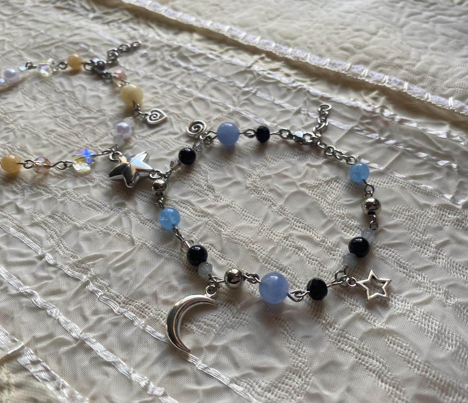 Personalized Star and Moon Magnetic Matching Bracelets – Couple ...