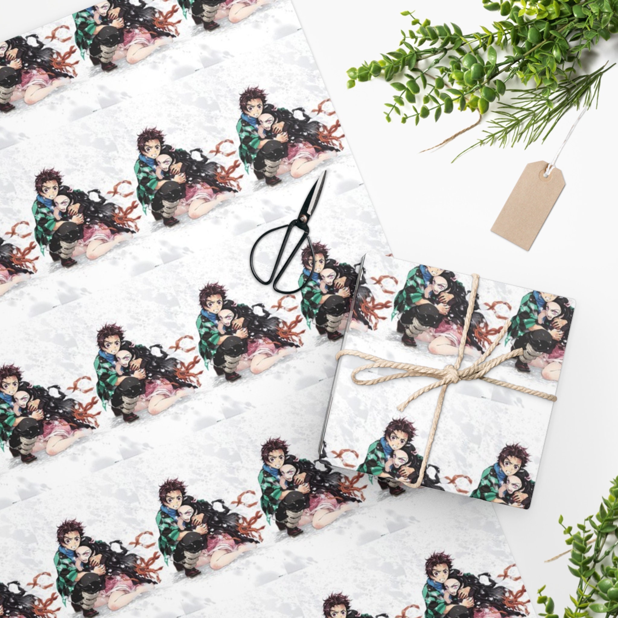 Demon DS Slayer Nezuko and Tanjiro Wrapping Paper 24x36, 24x60 Demon ...